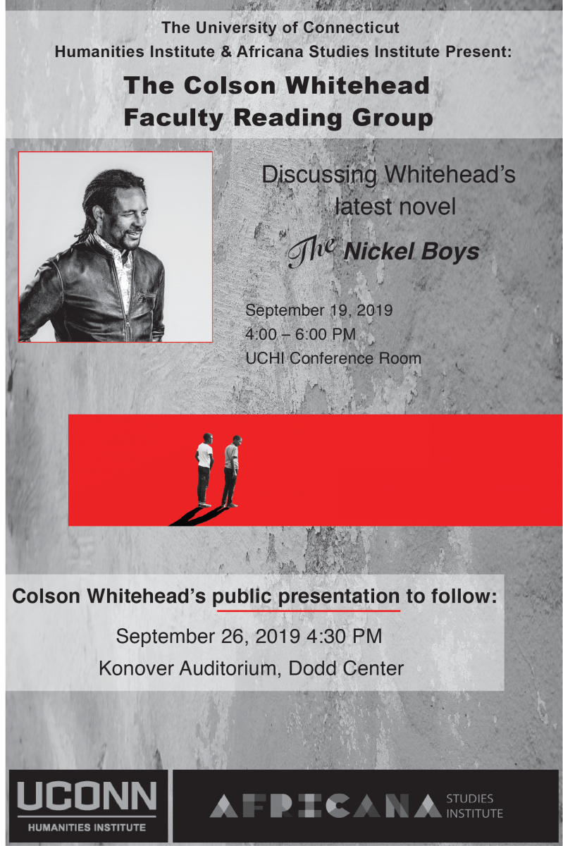 UCHI Co-Sponsors Faculty Reading Group to Discuss "The Nickel Boys ...