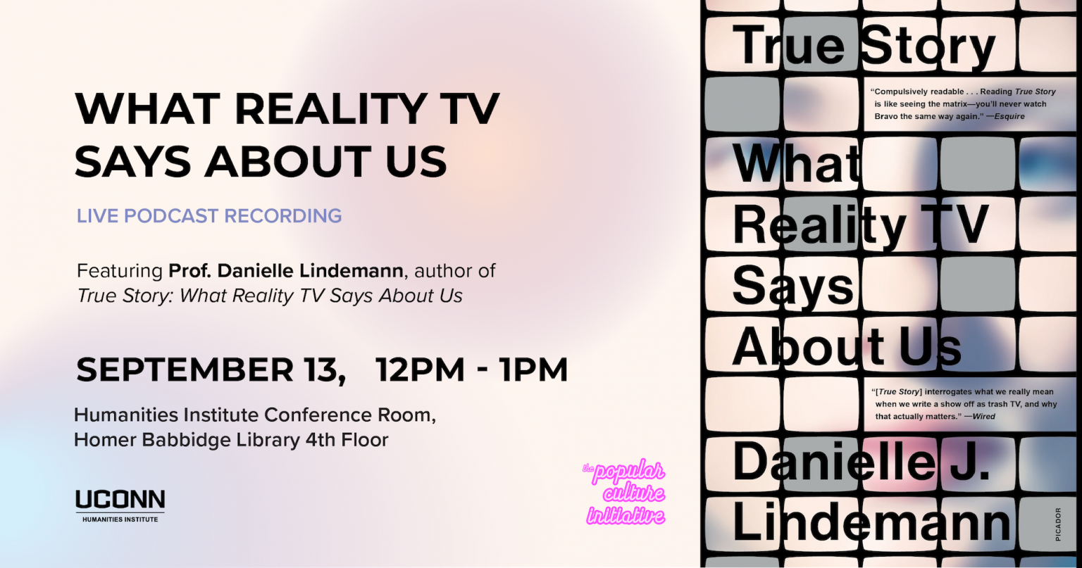 The Popular Culture Initiative Presents Danielle Lindemann On What